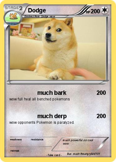 Pokémon Dodge 150 150 - much bark - My Pokemon Card
