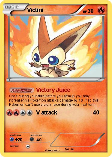 Pokémon Victini 3612 3612 - Victory Juice - My Pokemon Card