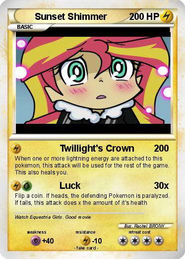Pokémon Sunset Shimmer 18 18 - Twillight's Crown - My Pokemon Card