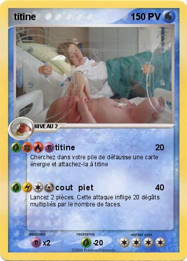 Pokémon titine 3 3 - titine - Ma carte Pokémon