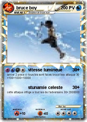 Pokémon bruce boy - vitesse lumineue - Ma carte Pokémon