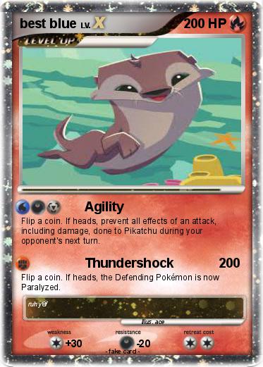 Pokémon best blue - Agility - My Pokemon Card
