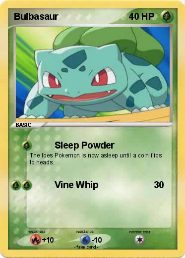 Pokémon Bulbasaur 688 688 - Sleep Powder - My Pokemon Card