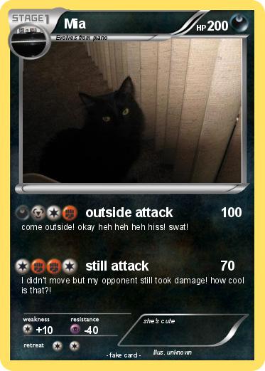 Pokémon Mia 135 135 - outside attack - My Pokemon Card