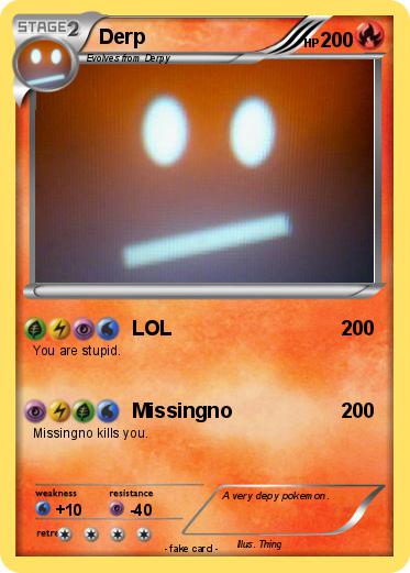 Pokémon Derp 866 866 - LOL - My Pokemon Card