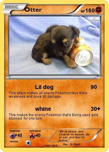 Pokémon Otter 56 56 - Lil dog - My Pokemon Card
