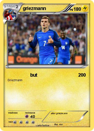 Pokémon griezmann 43 43 - but - Ma carte Pokémon