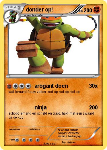 Pokémon donder op - arogant doen - My Pokemon Card
