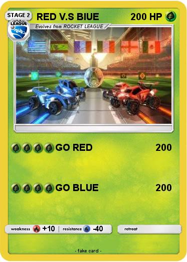 Pokémon RED V S BIUE - GO RED - My Pokemon Card