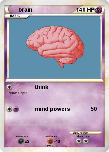 Pokémon brain 188 188 - think - My Pokemon Card