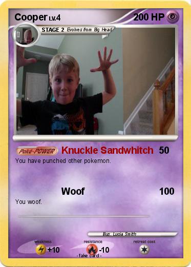 Pokémon Cooper 197 197 - Knuckle Sandwhitch - My Pokemon Card