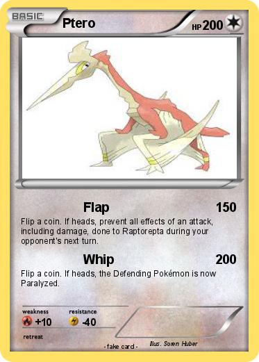 Pokémon Ptero 5 5 - Flap - My Pokemon Card