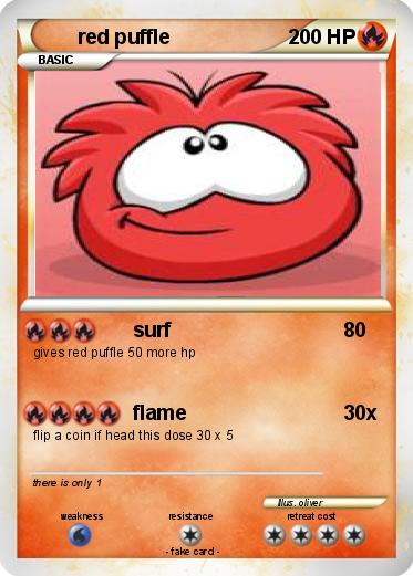 Pokémon red puffle 19 19 - surf - My Pokemon Card