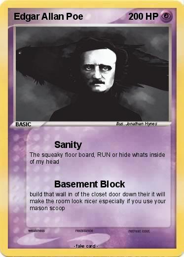 Pokémon Edgar Allan Poe 3 3 - Sanity - My Pokemon Card