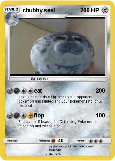 Pokémon chubby seal - eat - My Pokemon Card