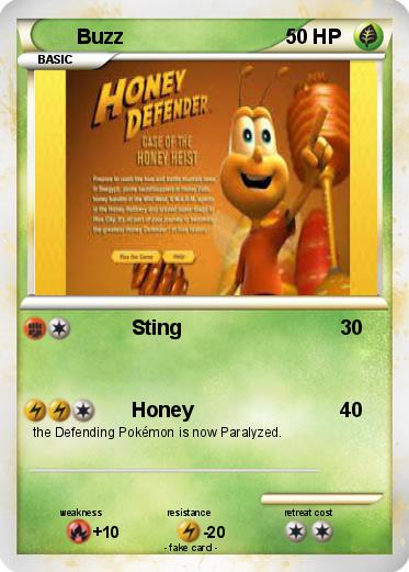 Pokémon Buzz 257 257 - Sting - My Pokemon Card