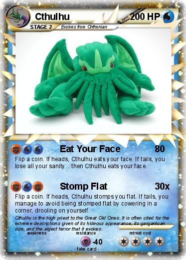 Pokémon Cthulhu 25 25 - Eat Your Face - My Pokemon Card