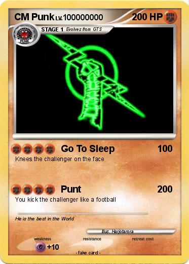 Pokémon CM Punk 392 392 - Go To Sleep - My Pokemon Card