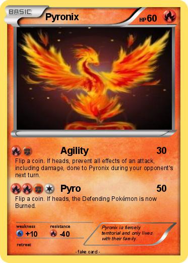 Pokémon Pyronix 3 3 - Agility - My Pokemon Card