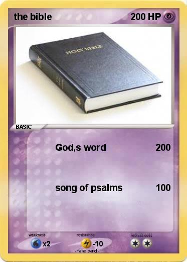 Pokémon the bible - God,s word - My Pokemon Card