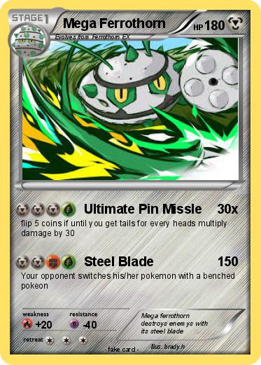 Pokémon Mega Ferrothorn - Ultimate Pin Missle - My Pokemon Card