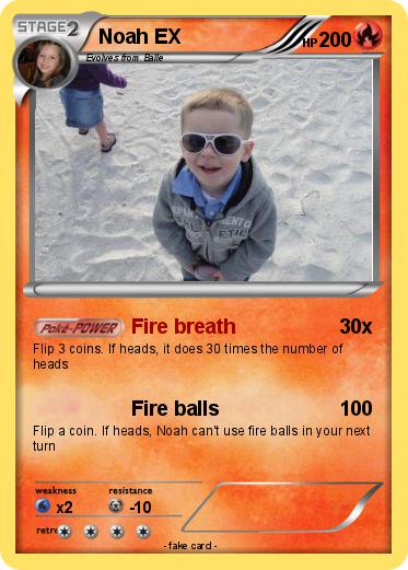 Pokémon Noah EX 4 4 - Fire breath - My Pokemon Card