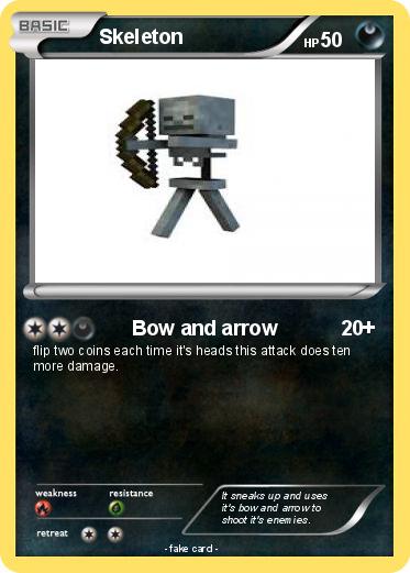 Pokémon Skeleton 606 606 - Bow and arrow - My Pokemon Card