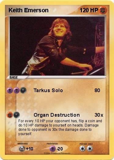 Pokémon Keith Emerson - Tarkus Solo - My Pokemon Card