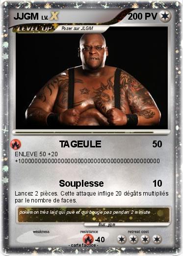 Pokémon JJGM - TAGEULE - Ma carte Pokémon