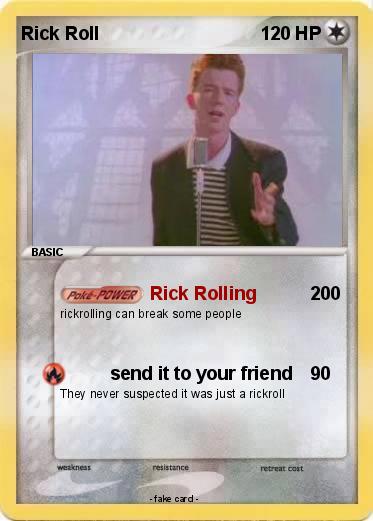 Pokémon Rick Roll 83 83 - Rick Rolling - My Pokemon Card