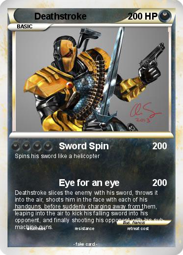 Pokémon Deathstroke 22 22 - Sword Spin - My Pokemon Card