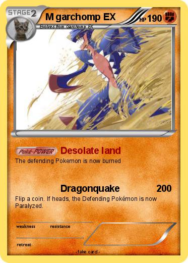 Pokémon M garchomp EX 13 13 - Desolate land - My Pokemon Card