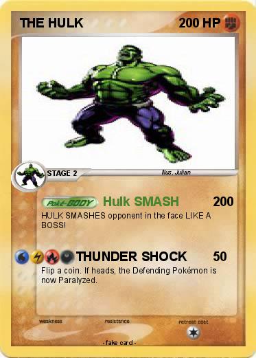 Pokémon THE HULK 72 72 - Hulk SMASH - My Pokemon Card