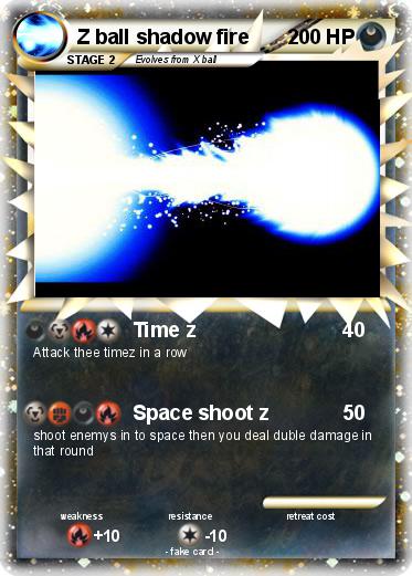 Pokémon Z ball shadow fire - Time z - My Pokemon Card