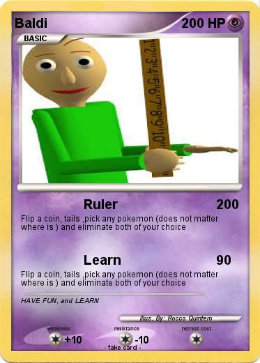 Pokémon Baldi 222 222 - Ruler - My Pokemon Card