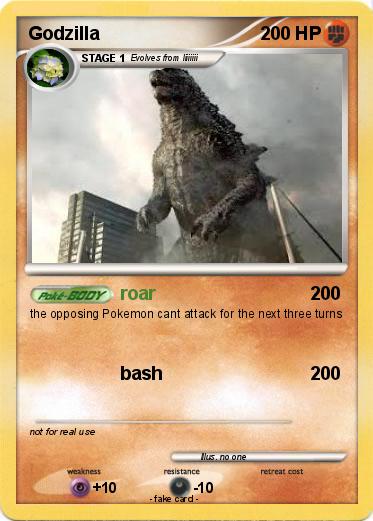 Pokémon Godzilla 2362 2362 - roar - My Pokemon Card