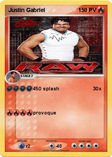 Pokémon Justin Gabriel - 450 splash - Ma carte Pokémon