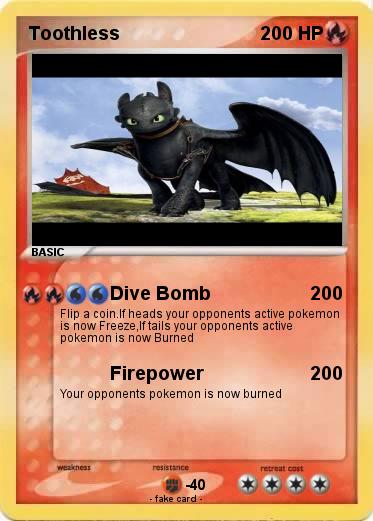 Pokémon Toothless 594 594 - Dive Bomb - My Pokemon Card