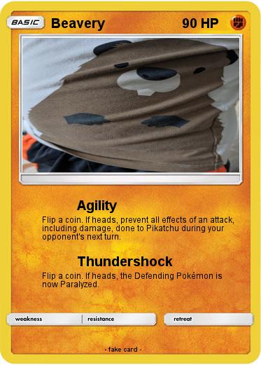 Pokémon Beavery 1 1 - Agility - My Pokemon Card