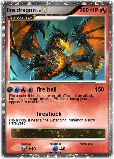 Pokémon fire dragon 797 797 - fire ball - My Pokemon Card
