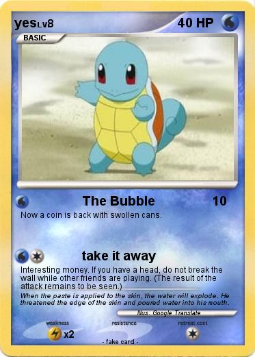 Pokémon yes 112 112 - The Bubble - My Pokemon Card