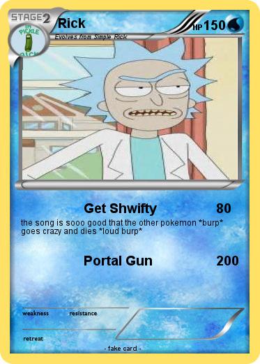 Pokémon Rick 655 655 - Get Shwifty - My Pokemon Card