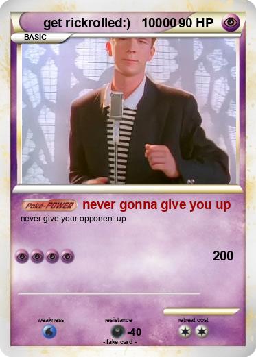 Pokémon get rickrolled 10000 10000 - never gonna give you up - My ...