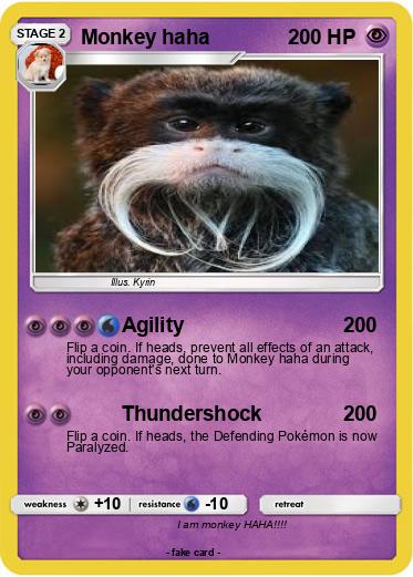 Pokémon Monkey haha - Agility - My Pokemon Card