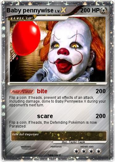 Pokémon Baby pennywise - bite - My Pokemon Card