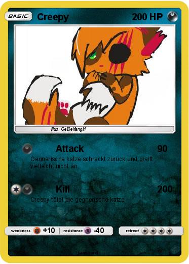 Pokémon Creepy 892 892 - Attack - My Pokemon Card