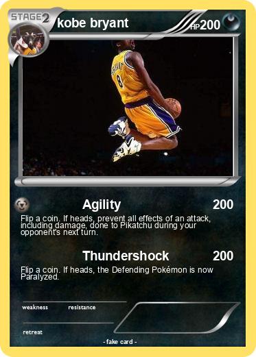 Pokémon kobe bryant 246 246 - Agility - My Pokemon Card