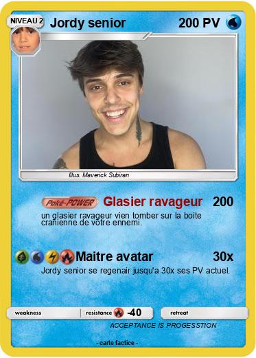 Pokémon Jordy senior - Glasier ravageur - Ma carte Pokémon