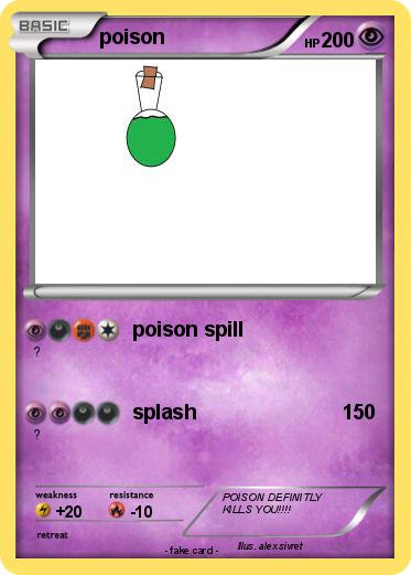 Pokémon poison 509 509 - poison spill - My Pokemon Card