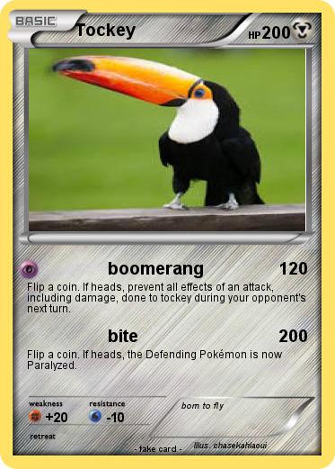 Pokémon Tockey - boomerang - My Pokemon Card